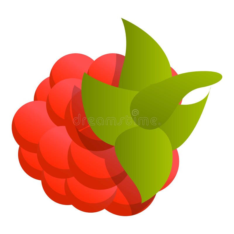 Raspberry Icon, Cartoon Style Stock Vector - Illustration of element ...