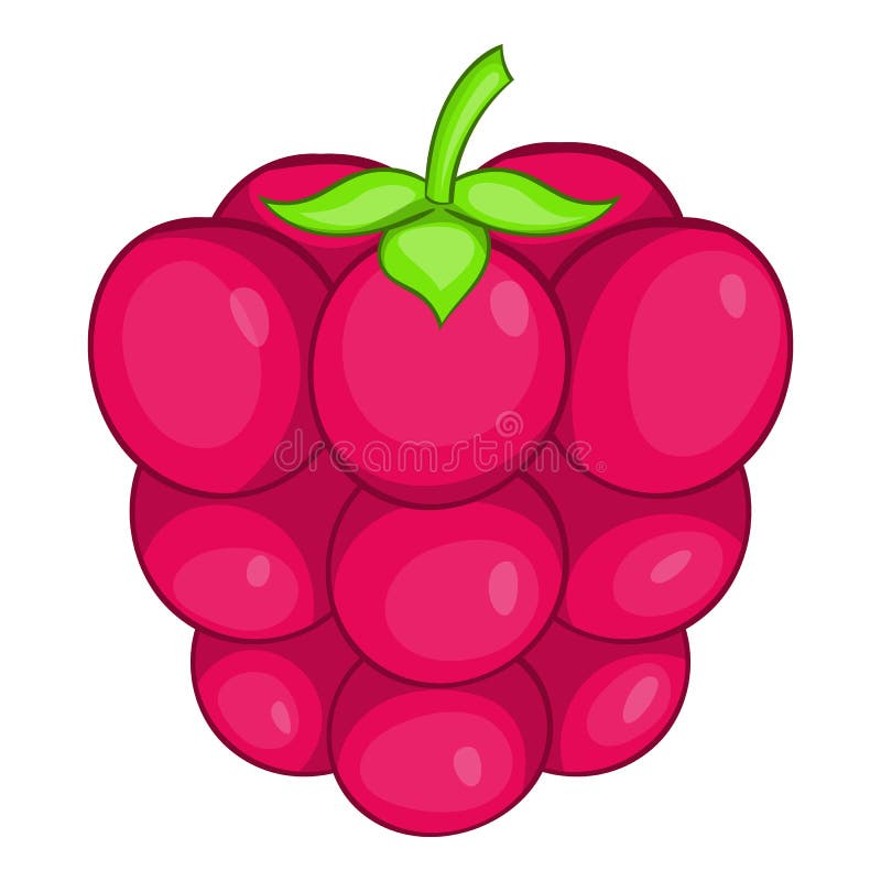 Raspberry Icon, Cartoon Style Stock Illustration - Illustration of ...