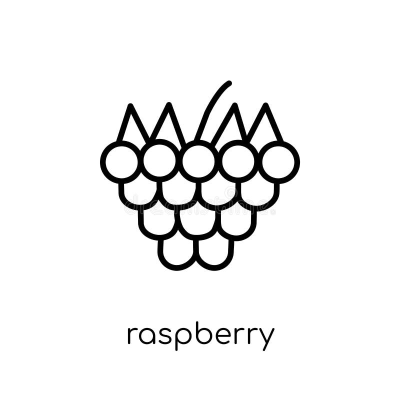 Raspberry Icon from Fruit and Vegetables Collection. Stock Vector ...