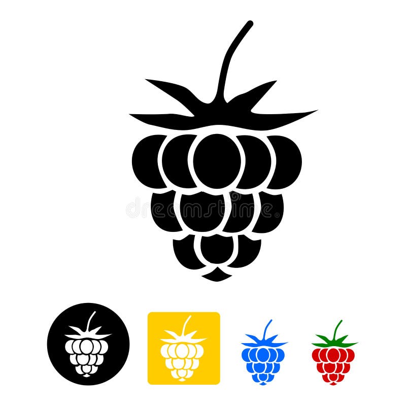 Raspberry icon stock vector. Illustration of organic - 81604272