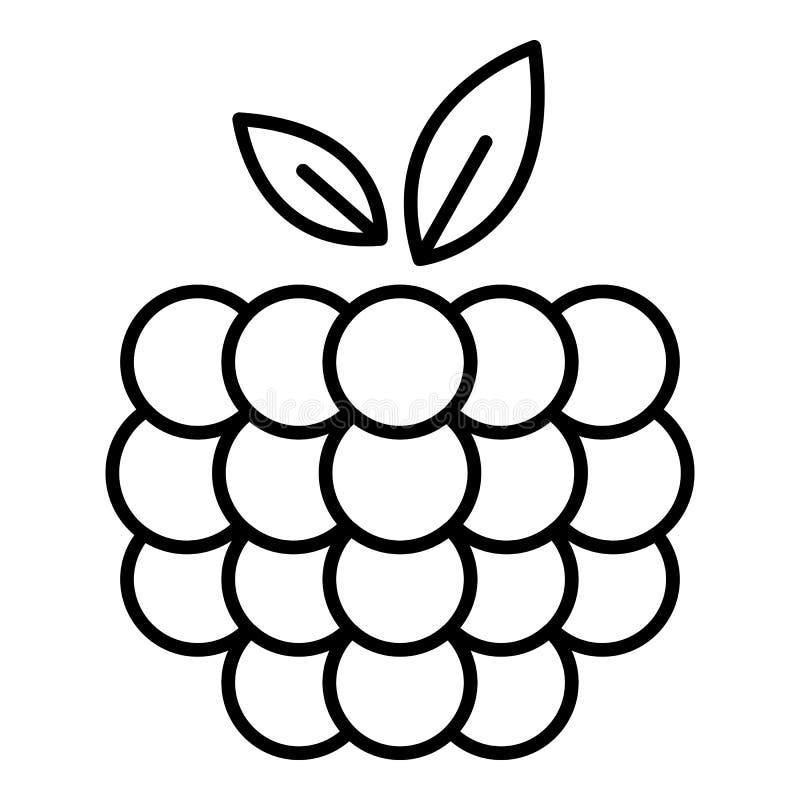 Raspberry Icon, Outline Style Stock Vector - Illustration of graphic ... Raspberry Icon, Outline Style Stock Vector - Illustration of graphic ...