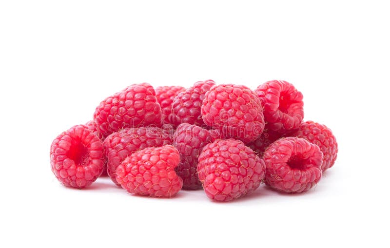 Raspberry Isolated. Raspberry on White Stock Image - Image of isolated ...
