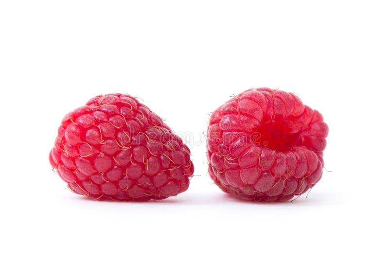 Raspberry Isolated. Raspberry on White Stock Image - Image of plant ...