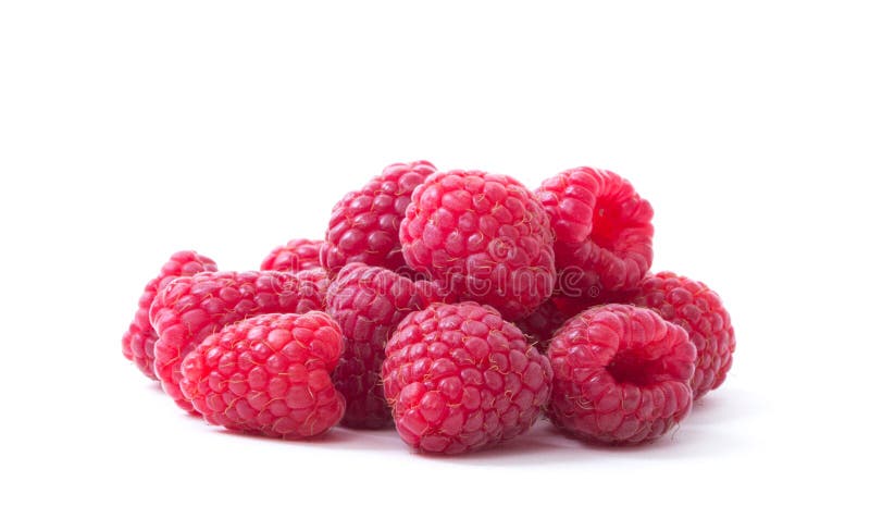 Raspberry Isolated. Raspberry on White Stock Image - Image of plant ...