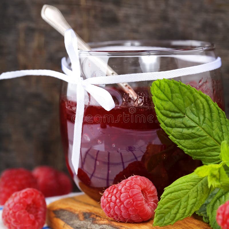 Raspberry jam stock image. Image of pink, berry, fruit - 14622915