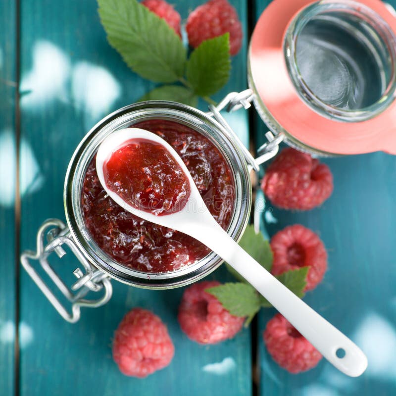 Raspberry jam stock image. Image of sauce, breakfast - 25815185