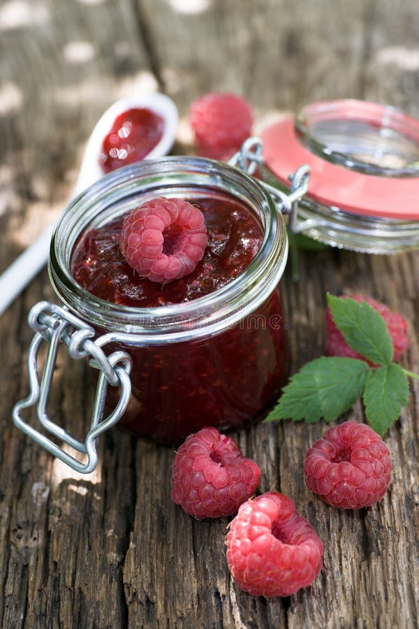 Raspberry jam stock image. Image of sauce, breakfast - 25815185