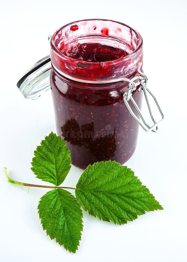 Raspberry jam stock image. Image of preserve, organic - 60028989