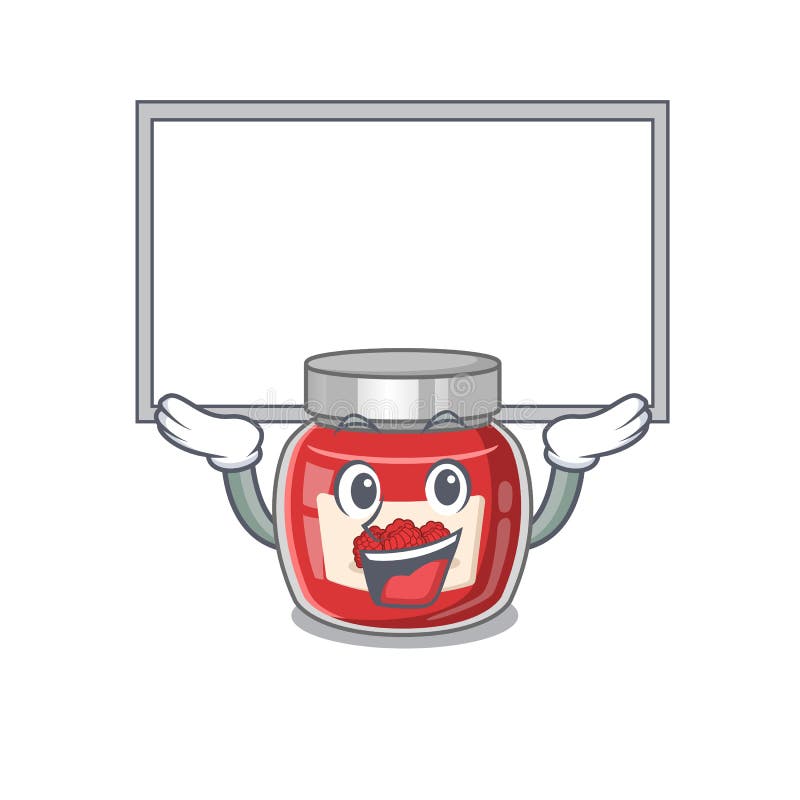 A Raspberry Jam Mascot Picture Raised Up Board Stock Vector ...