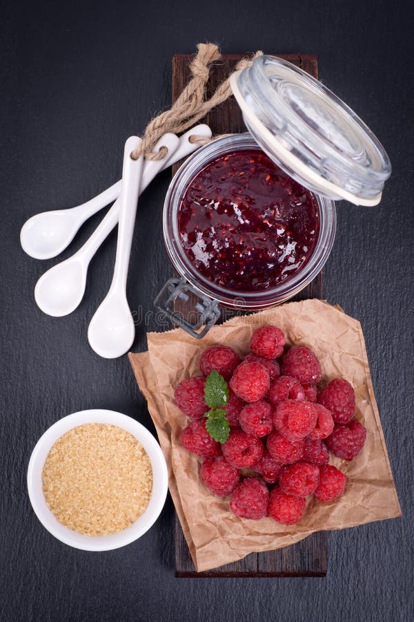 Raspberry jam stock image. Image of sauce, breakfast - 25815185