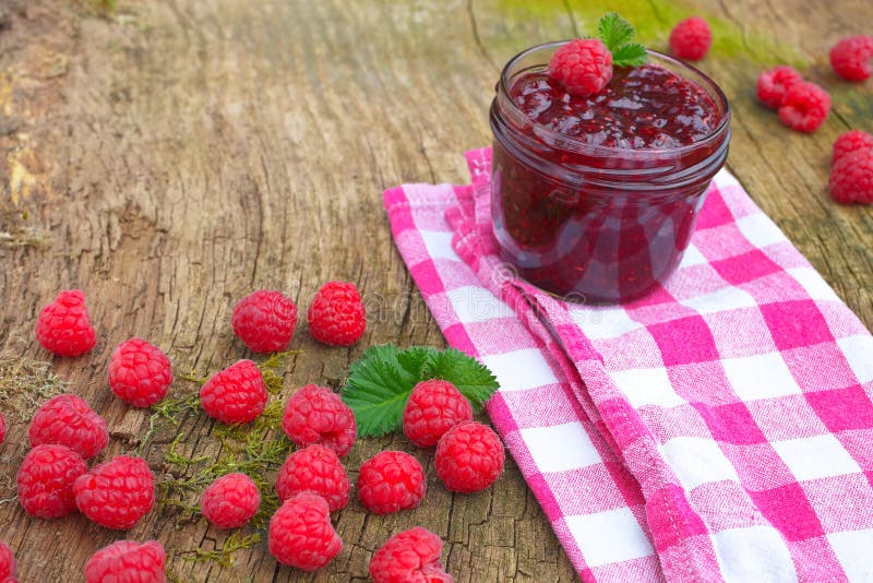 Raspberry jam stock image. Image of organic, glass, diet - 39779157