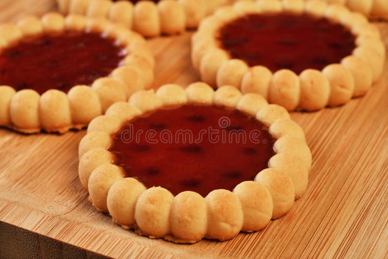 Raspberry jam tarts stock image. Image of snack, cooking - 158809517