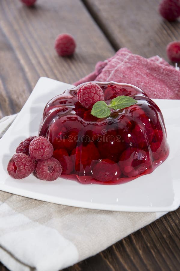 Raspberry Jello stock photo. Image of flavored, jello - 29763130