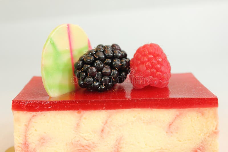 Raspberry Jelly Pastries Cakes and Slices of Cakes. Stock Photo - Image ...