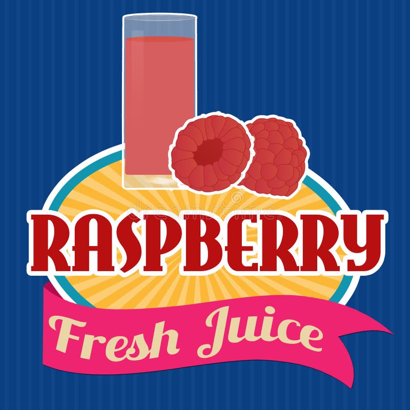 Raspberry Jam Label Template Design. Vector Illustration Stock ...