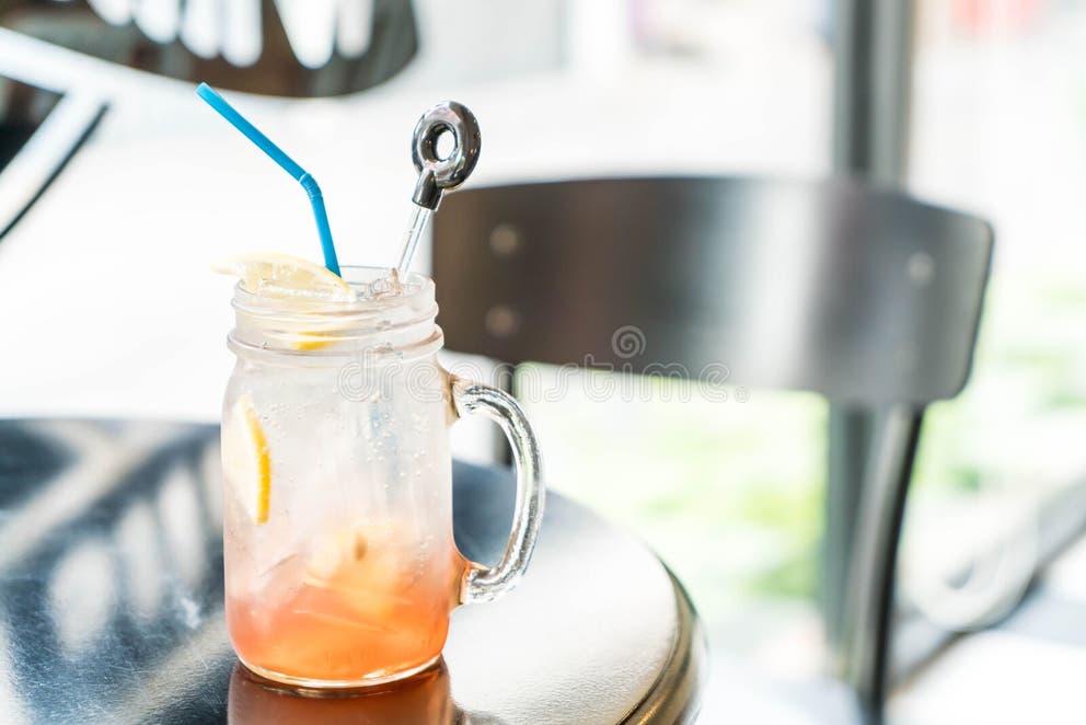 Raspberry and Lemon Soda Glass Stock Image - Image of juice, sweet ...