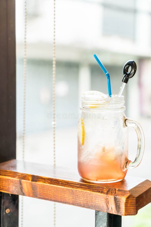 Raspberry and Lemon Soda Glass Stock Image - Image of citrus, summer ...