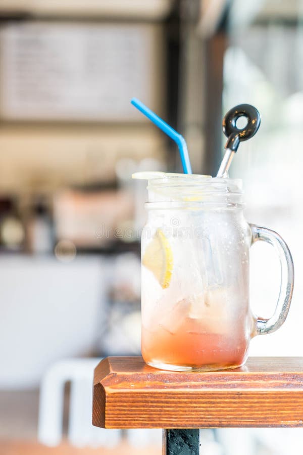 Raspberry and Lemon Soda Glass Stock Image - Image of water, cold ...