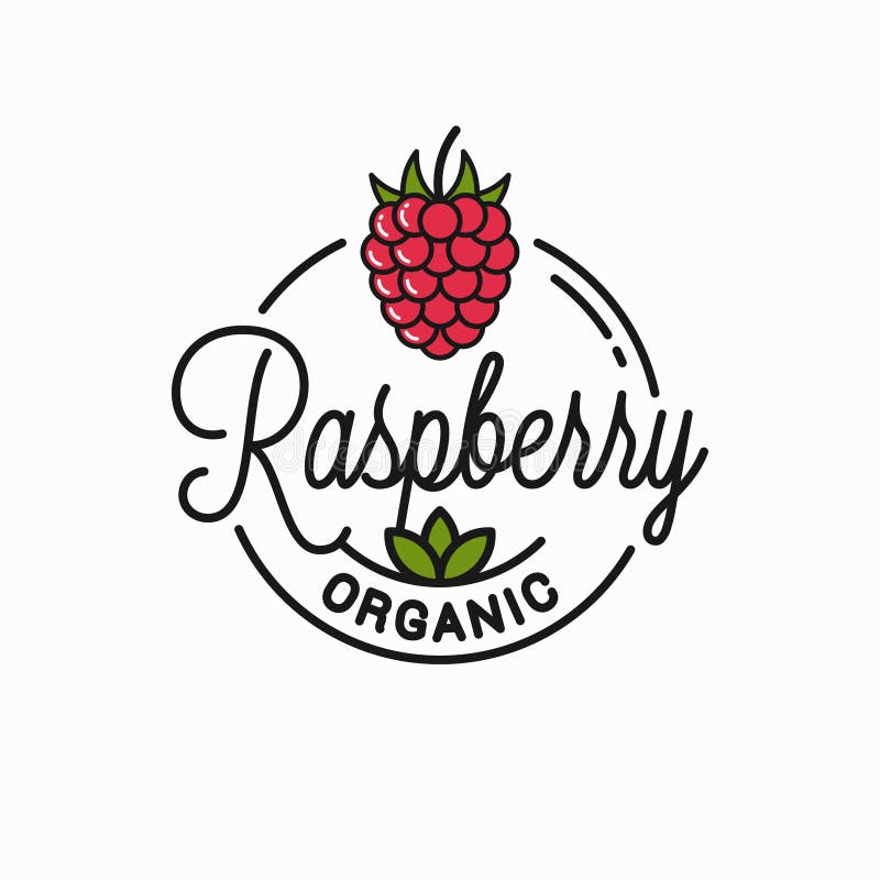 Raspberry Logo Template. Berry Vector Design Stock Vector ...