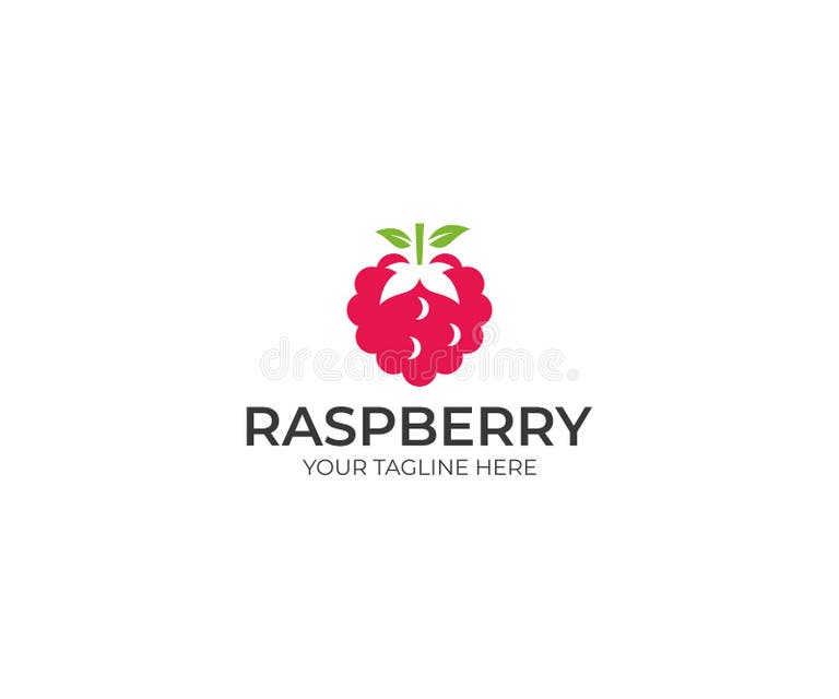 Raspberry Logo Template. Berry Vector Design Stock Vector ...