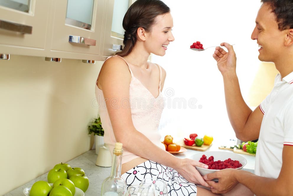 Raspberry morning stock photo. Image of pair, female - 27380518