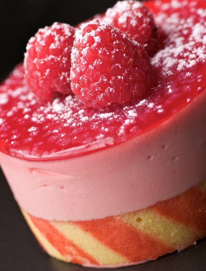 Raspberry mousse dessert stock photo. Image of mousse - 8539518