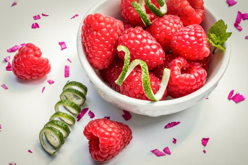 Raspberry Party stock photo. Image of berry, lime, edible - 79019048
