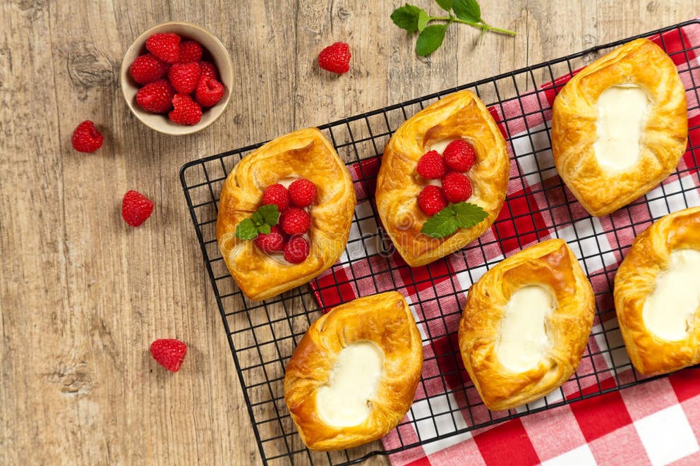 Raspberry pastries stock photo. Image of gourmet, focus - 44964088
