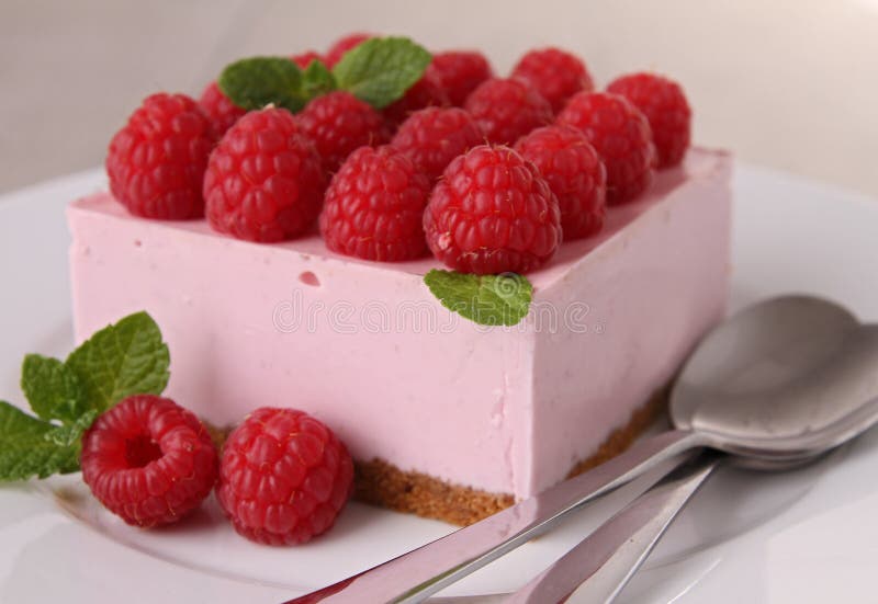 Raspberry pastry stock photo. Image of cream, food, dessert - 23625396