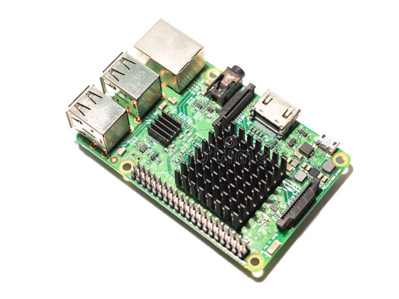 Raspberry Pi Isolated on White Editorial Photography - Image of ...