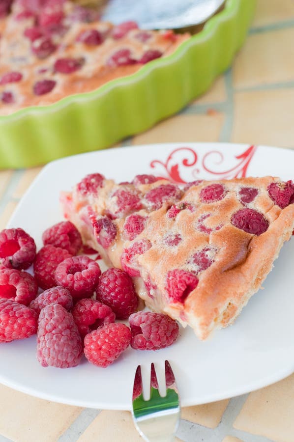 Raspberry pie stock image. Image of fork, freshness, berry - 18403111