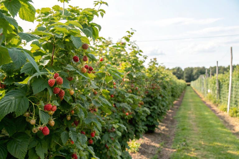 Raspberry Plantation Stock Illustrations – 452 Raspberry Plantation ...