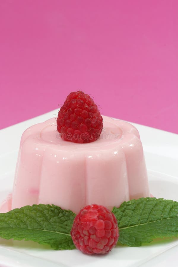 Raspberry pudding stock image. Image of sweetly, sauce - 11003251