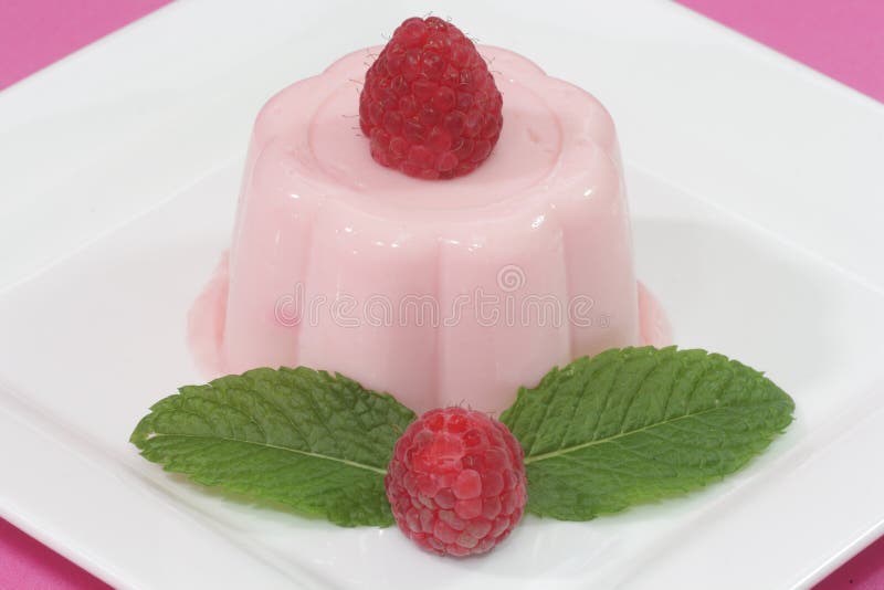 Raspberry pudding stock photo. Image of raspberry, tasty - 11003256