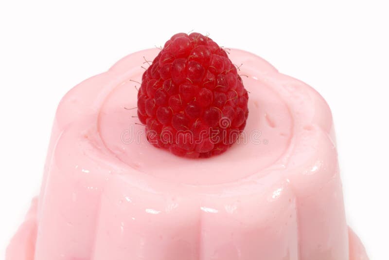 Raspberry pudding stock image. Image of served, tasty - 11741071