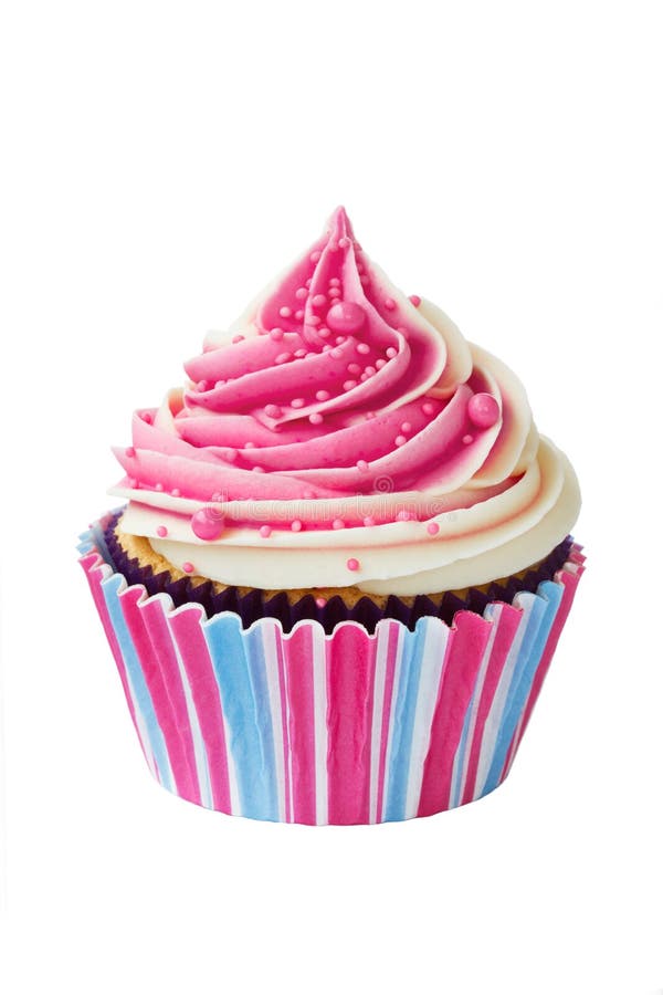Raspberry ripple cupcake stock photo. Image of pink, baked - 37238648