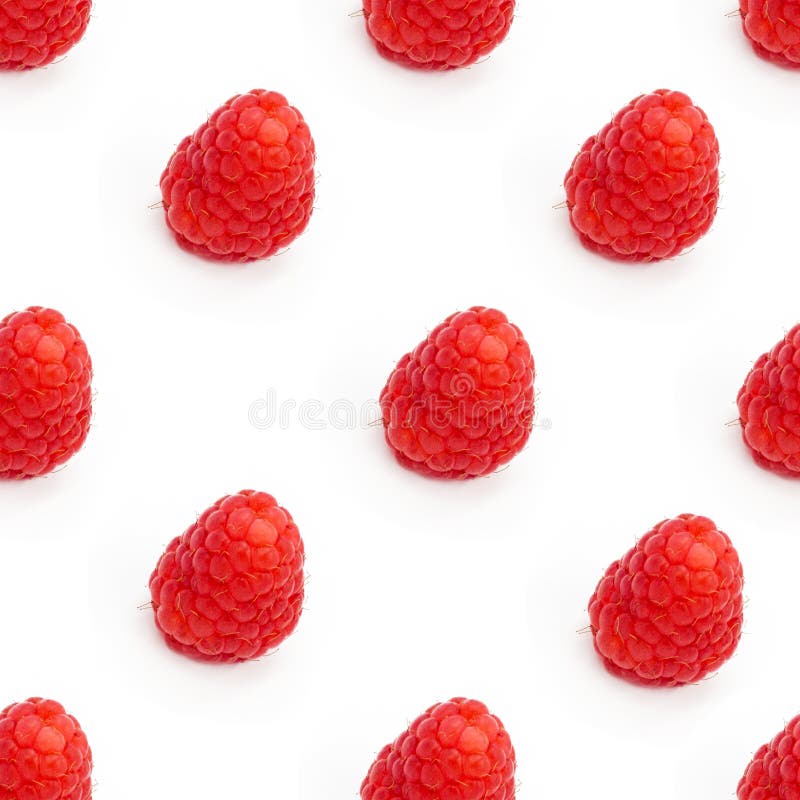 Raspberry seamless pattern stock image. Image of diet - 194734039