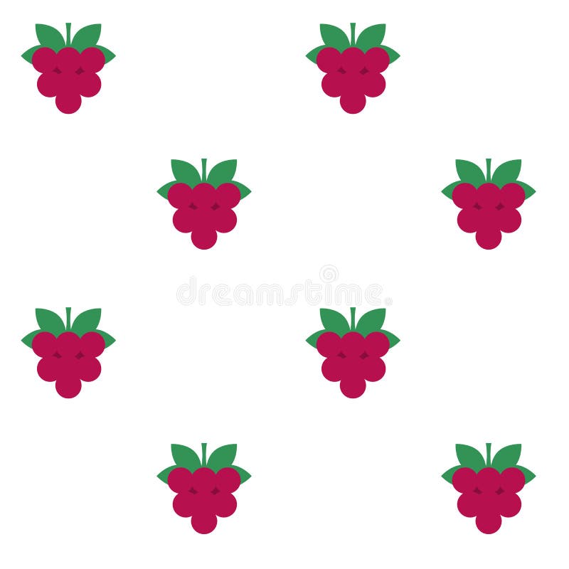 Raspberry seamless pattern stock vector. Illustration of food - 143450579