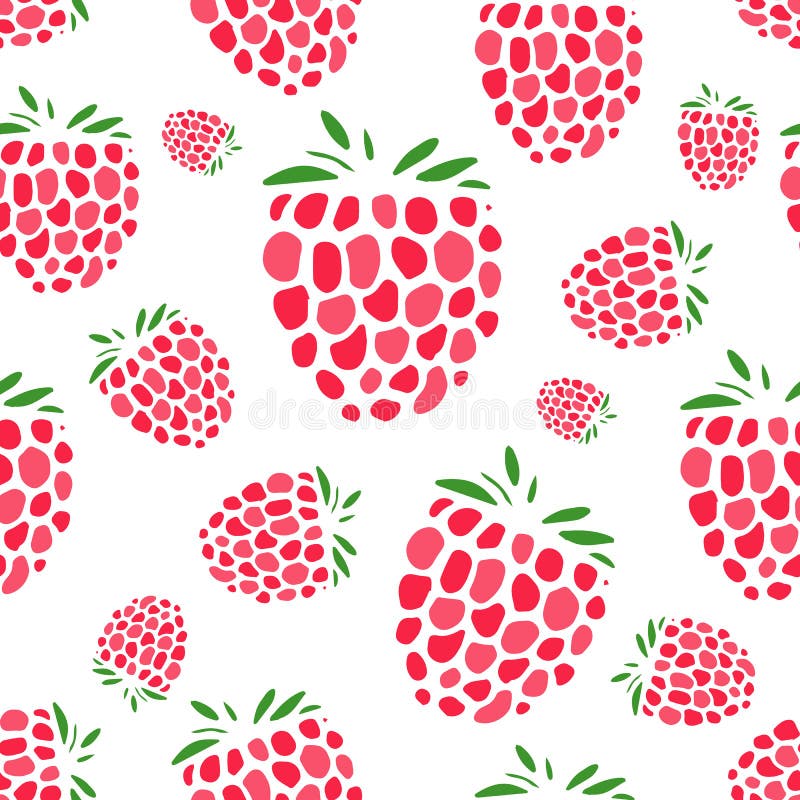 Raspberry Seamless Pattern for Your Design Stock Vector - Illustration of backdrop, fruit: 54621950