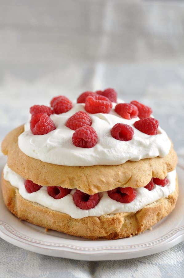 Raspberry shortcake stock image. Image of diet, organic - 35822607