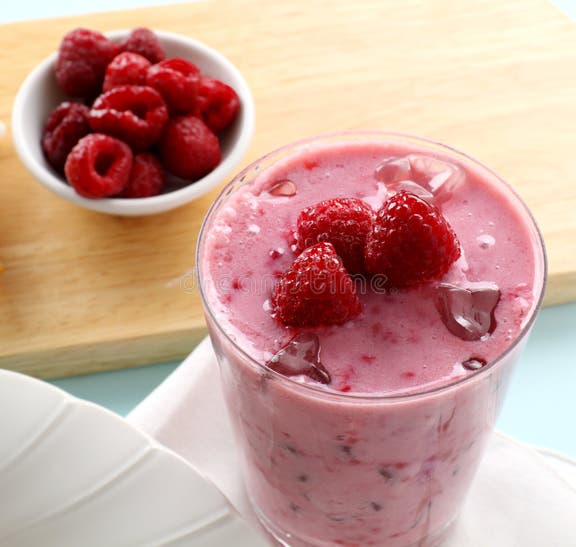 Raspberry Smoothie stock image. Image of unhealthy, nutrition - 18260425