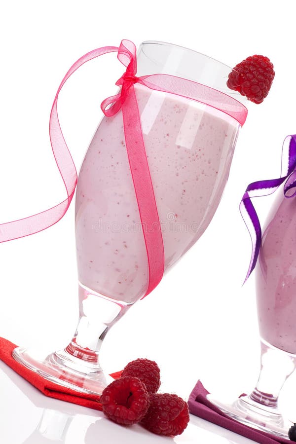 Raspberry smoothie. stock image. Image of refreshing - 24873471