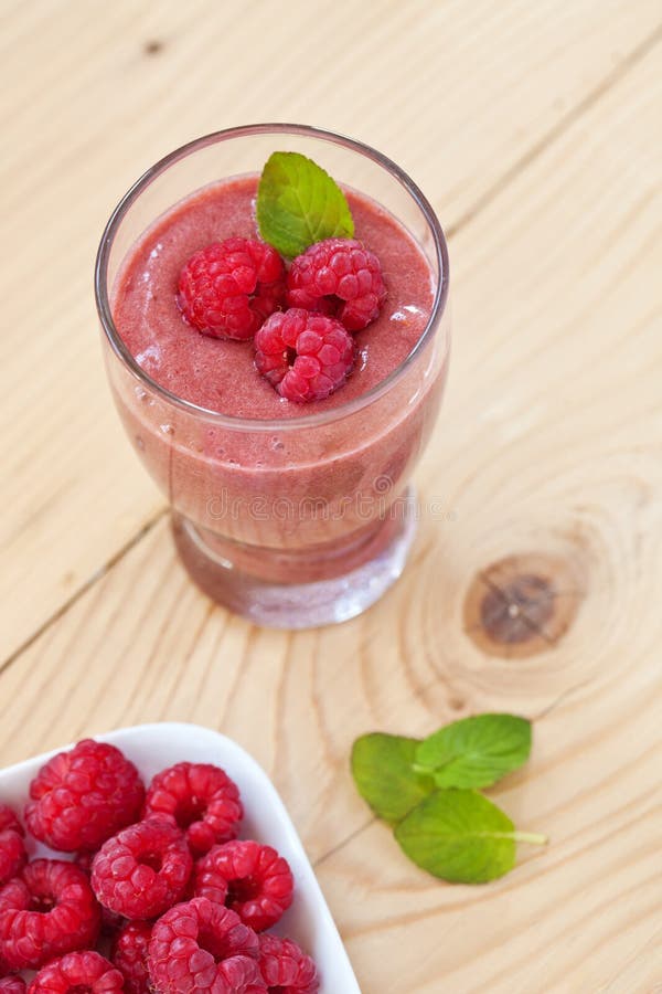 Raspberry smoothie stock image. Image of shake, drink - 33290283