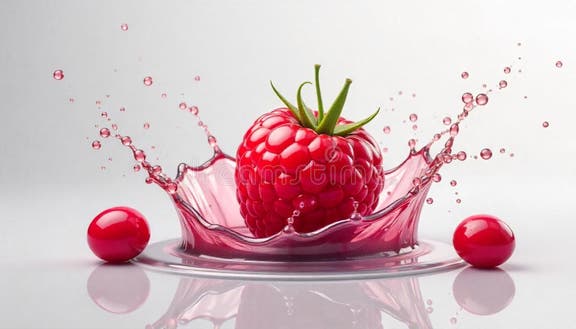 Raspberry Splash Creates Dynamic Visual with Vibrant Color Palette ...