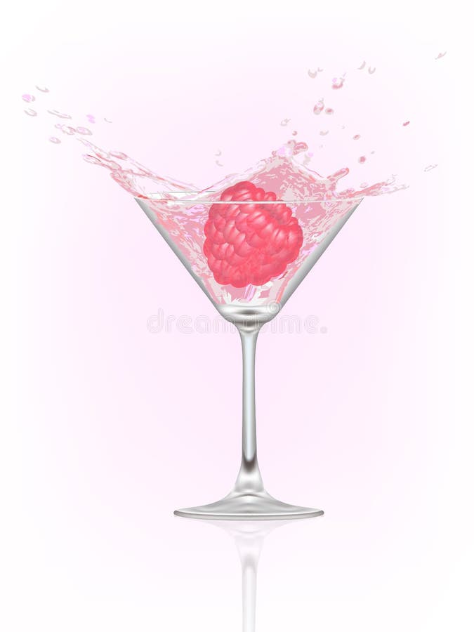 Raspberry splash stock vector. Illustration of reflection - 31949245