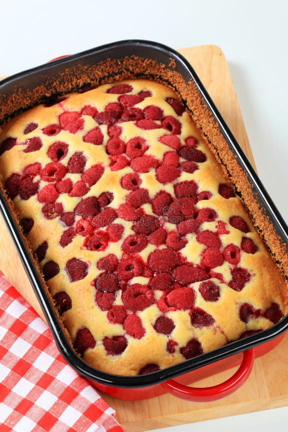 Raspberry sponge cake stock photo. Image of homemade - 60831720