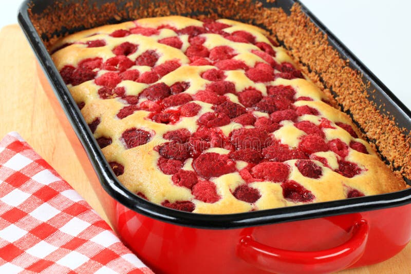 Raspberry sponge cake stock photo. Image of homemade - 60831852