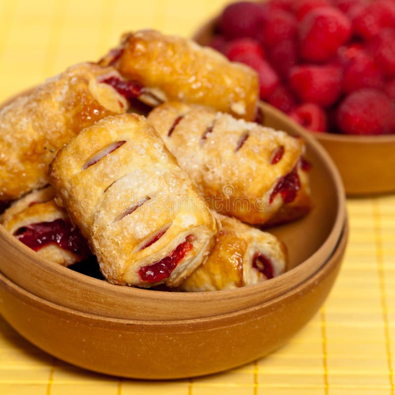 Raspberry Strudel Bites stock photo. Image of strudel - 36775140