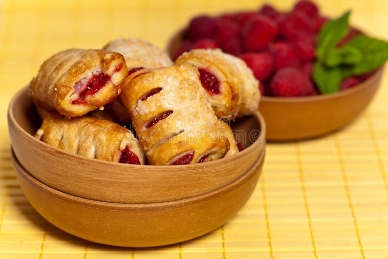 Raspberry Strudel Bites stock photo. Image of jelly, strudel - 36774992