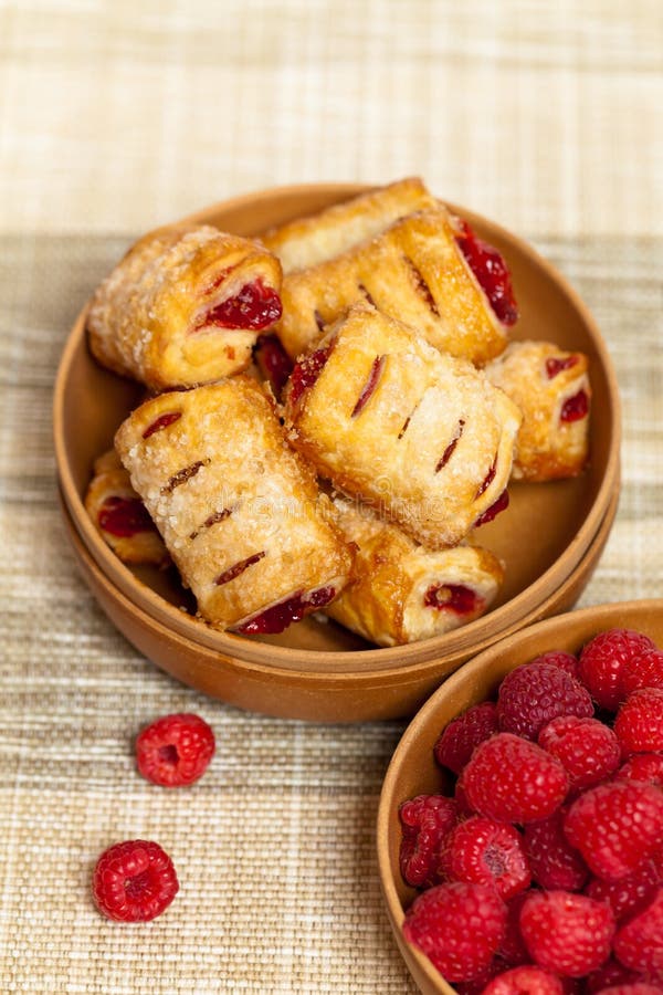 Raspberry Strudel Bites stock photo. Image of strudel - 36775140